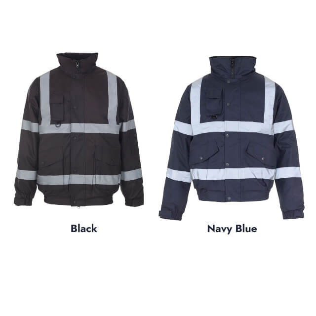 Supertouch Security Bomber Jacket with Hi Vis Strips - 59171 | Loxta ...