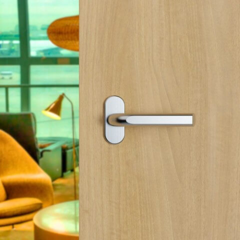 IM19010 Image 75mm Oval Rose MPL Latch Door Handle, Unsprung | Loxta ...