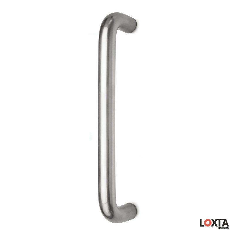 PR35013 Stainless Steel Pull Handle on Plate w/ "PULL", Radius Corners