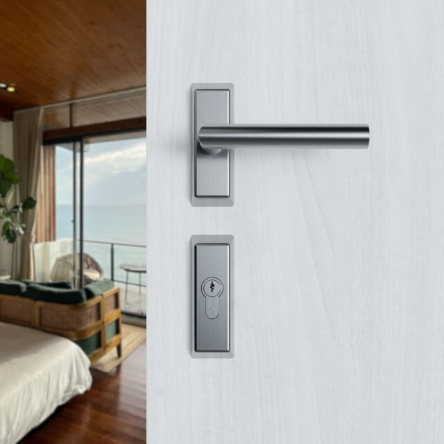 ST99013 STEALTH Handle and Euro Escutcheon Set, SS304