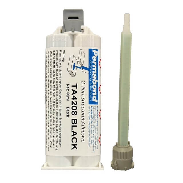 Permabond TA4611 Toughened Acrylic Adhesive Cartridge - 50ml + Nozzle