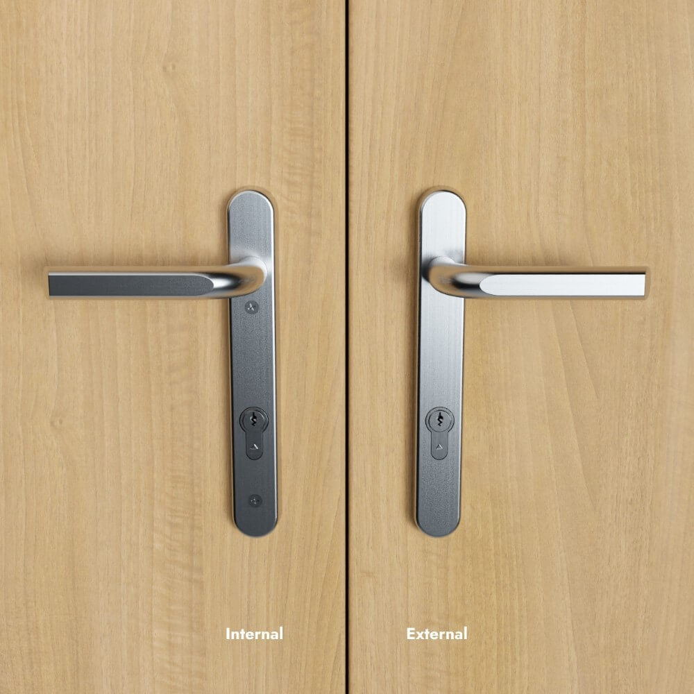 IM10010 92PZ Euro MPL Door Handle, Short 221mm Unsprung Plate | Loxta ...