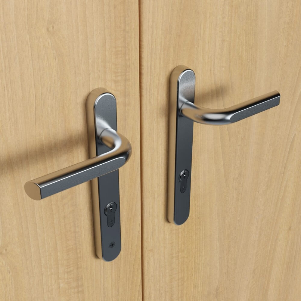 IM10010 92PZ Euro MPL Door Handle, Short 221mm Unsprung Plate | Loxta ...