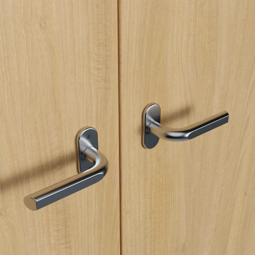 IM19010 Image 75mm Oval Rose MPL Latch Door Handle, Unsprung | Loxta ...