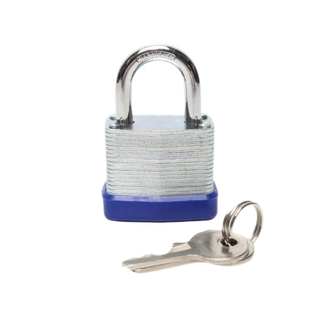 30mm Laminated Padlock - Hardened Shackle | Loxta