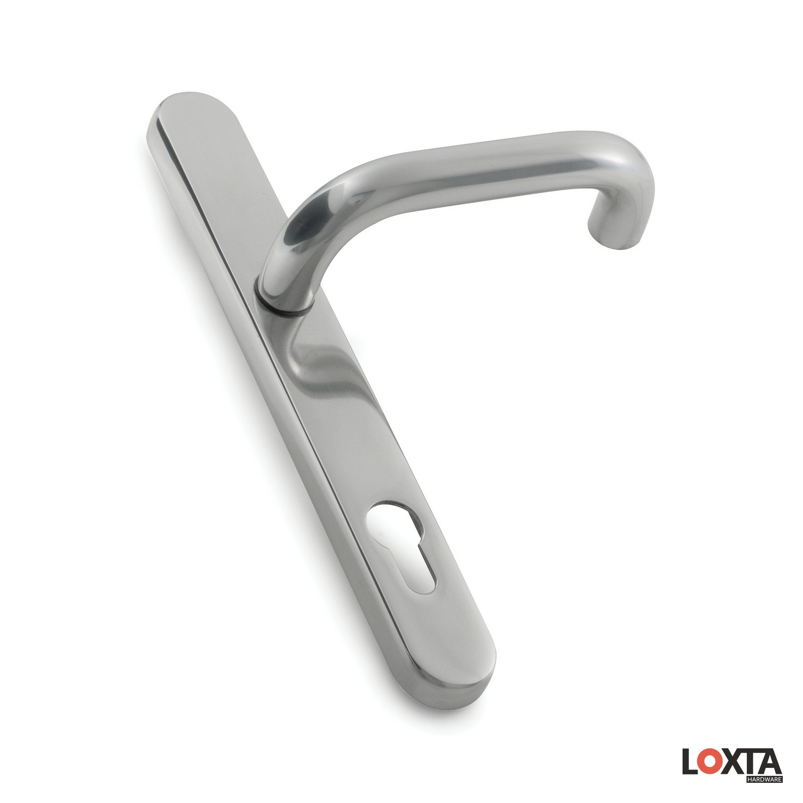 UP10010 Return to Door Multipoint Door Handle, 242mm, Aluminium, Sprung ...