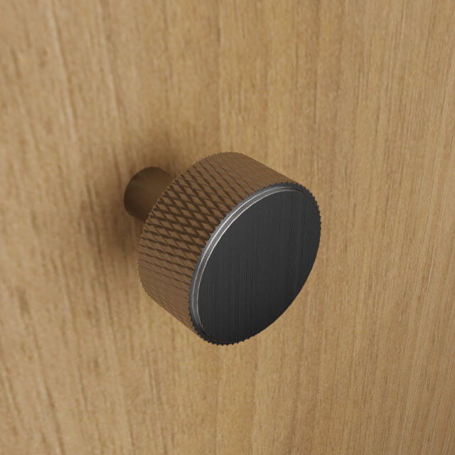 V87 Large Knurled Cabinet Knob | Loxta Hardware